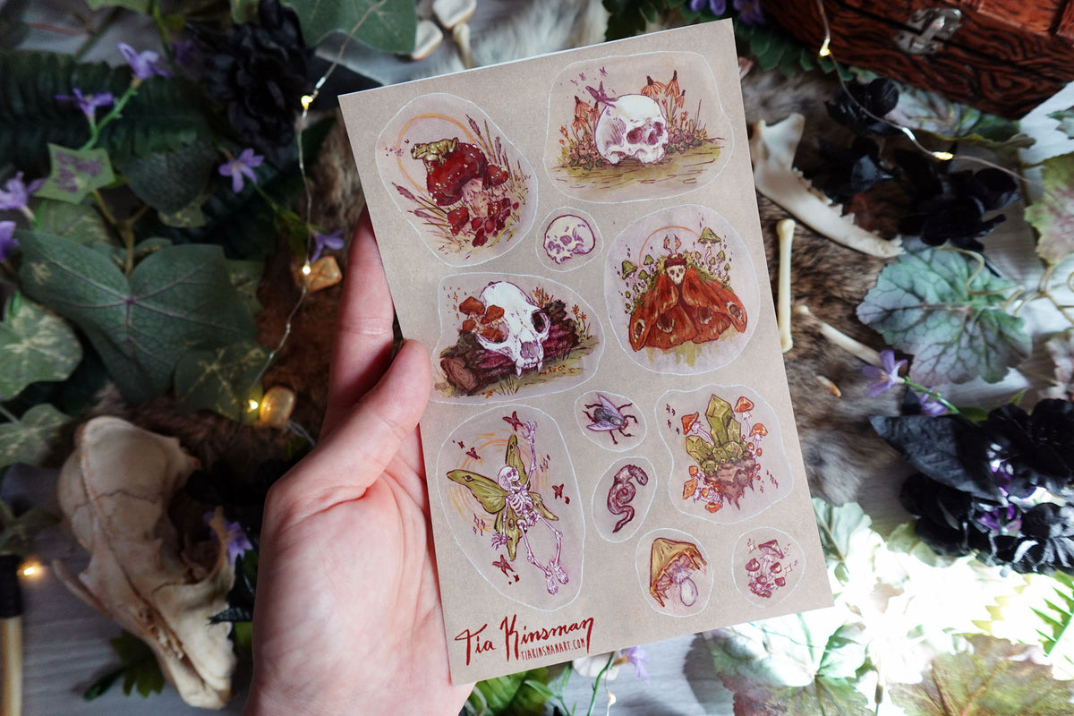 Goblin Garden Sticker Sheet – Tia Kinsman